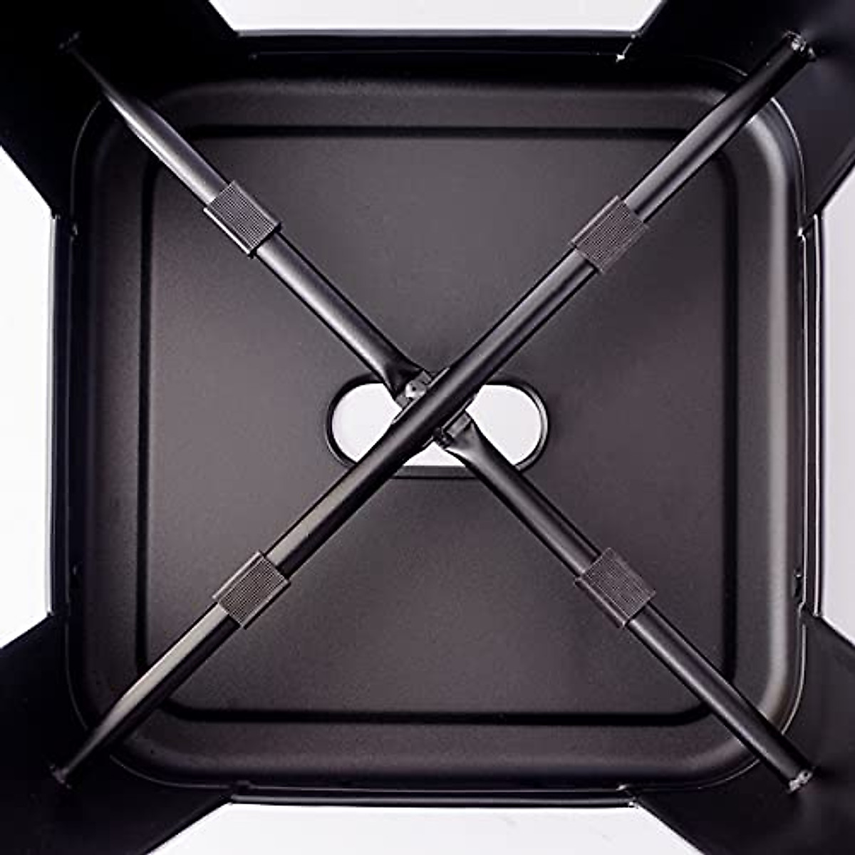 Amazon Basics Metal Bar Stools - 24-Inch, Set of 4, Black