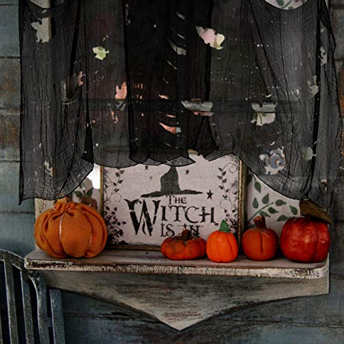 CozyCabin 78 x 33 inch Spooky Halloween Cloth Indoor Outdoor Halloween Creepy Cloth for Haunted House Patio Yard Garden and Wall Windows Scary Halloween Decorations
