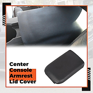 ECOTRIC Center Console Armrest Lid Cover Compatible with 2005-2009 Ford Mustang Replacement for 5R3Z-6306024-AAC, 5R3Z6306024AAC