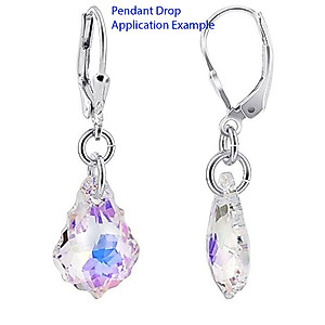 20pcs Czech Faceted Crystal Glass Baroque Chandelier Pendant Drop Loose Beads Suncatcher 22mm Large Golden Shadow for DIY Jewelry Craft Making CCF-28