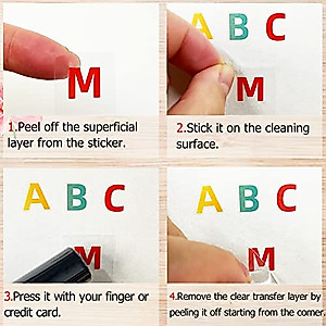 2Sheets Large 1Inch Transfer Print Letter Stickers for Water Bottle Waterproof Alphabet Stickers Letters New Craft Letters Scrapbooking Stickers Scrapbooking Supplies