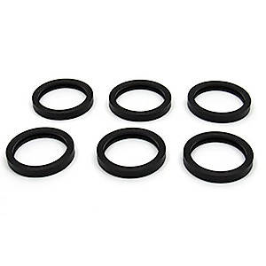 (6 Pack) Gas Can Spout Gasket Seals - Universal Rubber Replacement Gasoline/Fuel Jug Washer Seals (Upgraded Version, Compatible with Ethanol, Stabilizer, etc)