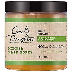 Carol's Daughter Hair Treatment Bundle - Mimosa Hair Honey Shine Pomade and Goddess Strength 7 Oil Blend Strengthening for 2A to 4C Hair with Shea Butter and Castor Oil