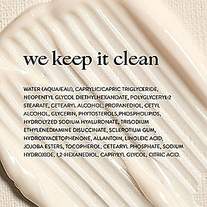 Honest Beauty The Daily Calm Lightweight Moisturizer with Hyaluronic Acid | For Sensitive Skin | Dermatologist Tested & Hypoallergenic | Vegan + Cruelty free | 1.7 Fl Oz