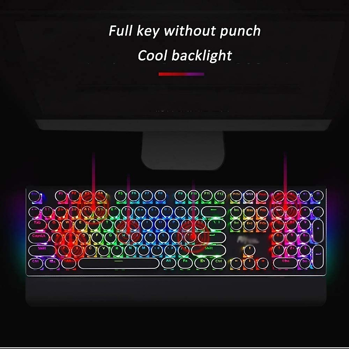 BXZYYL Mechanical Keyboard and Mouse Combo Gaming 108 Keys Wired USB Keyboards, Programmable Gaming for PC Gamer