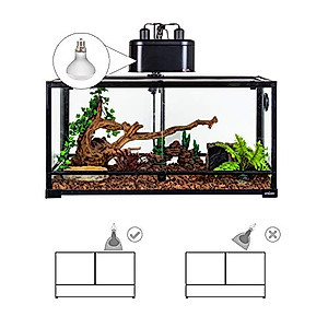 WACOOL Reptile Heat Lamp UVA UVB Reptile Light All in One, Simulated Full Spectrum Basking Sunlight Bulb for Reptile Amphibian Tortoise Snake Gecko Bearded Dragon Use