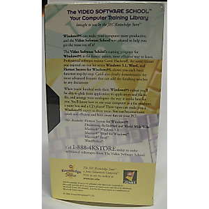 Video Software School Microsoft Windows 95 Training Program 3 VHS Tapes Set Video Instruction Course