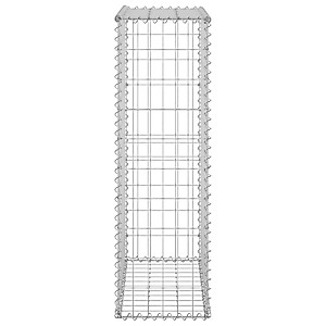 Gabion Wall with Covers,Garden Fence Border,Portable Fence,Privacy Fence,Fencing for Yard,Private Fence,Garden Fence for Dogs,for Patio,Backyard,Outdoor Pool,Porch,Galvanized Steel 23.6"x11.8"x39.4"