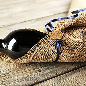 Whaline 50Pcs Thank You Wax Seal Stickers Gold Envelope Seal Stickers 3D Self-Adhesive Embossed Stickers for DIY Greeting Invitation Cards Snail Mails Wine Packages Gift Decor