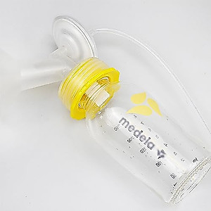 Baby Bottle Thread Changer, Baby Bottle Converter Allow Spectra S1 S2 Pumps' Wide Mouth Flanges to Use Medela Bottles