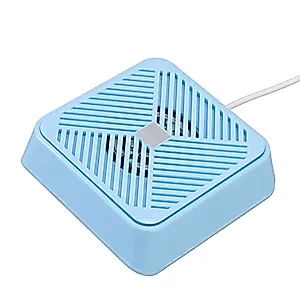Acouto Mini Dishwasher, Sound Vibration Electrolytic Water Purification IP67 Waterproof Portable USB Dishwasher (Blue)