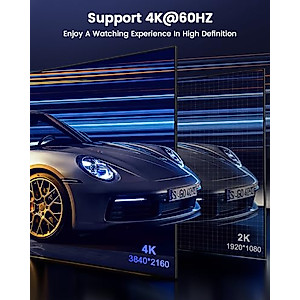 ANDTOBO HDMI Male to Female HDMI High-Speed Extension Cable for Google Chrome Cast,Roku Stick,TV Stick,Xbox,PS3/4-2Pack