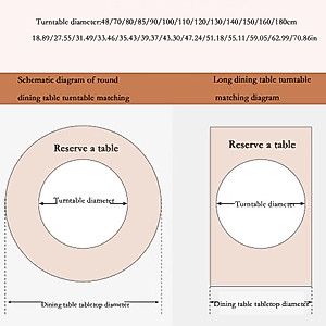 Large Lazy Susan for Dining Table Kitchen Glass Turntable Tempered Glass Round Turntable Rotating Serving Tray for Dining Table Rotating Tray Glass Serving Plate