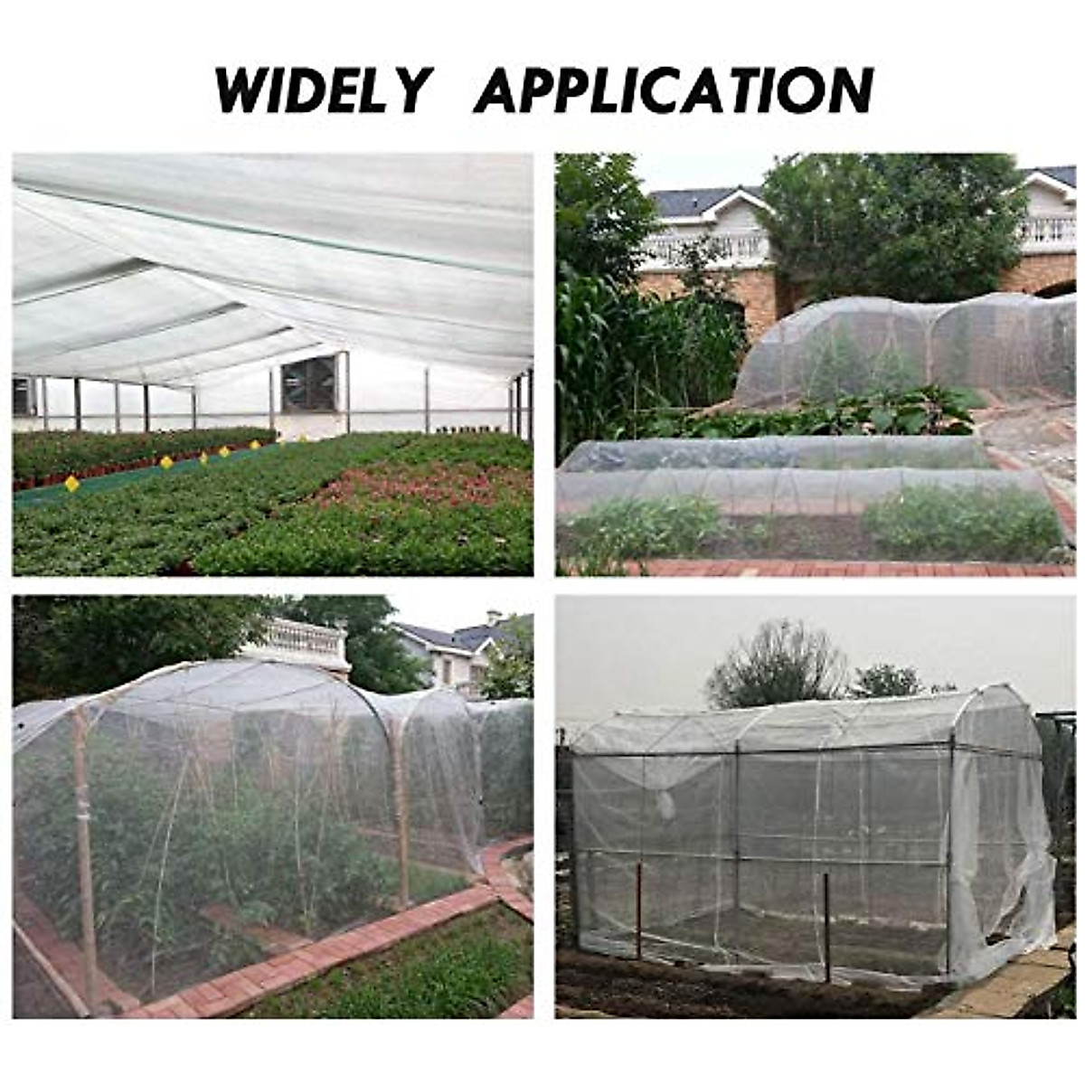 2 Pack 10 ft x 15ft Garden Insect Screen - Insect Barrier Netting Mesh Bird Netting Garden Plant Cover for Protecting Plants Vegetables Fruits Flowers from Birds & Insects