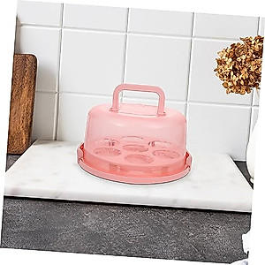 EXQUIMEUBLE portable cake box cupcake carriers cake packing holders refrigerator stand egg container cake carrier with lid and handle muffin pan Portable cupcake containers cupcake Transporter