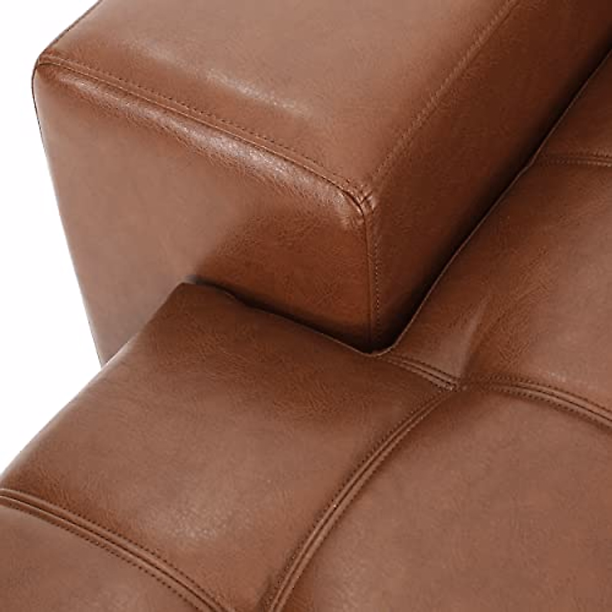 Christopher Knight Home Harlar Sofas, Cognac Brown + Dark Brown