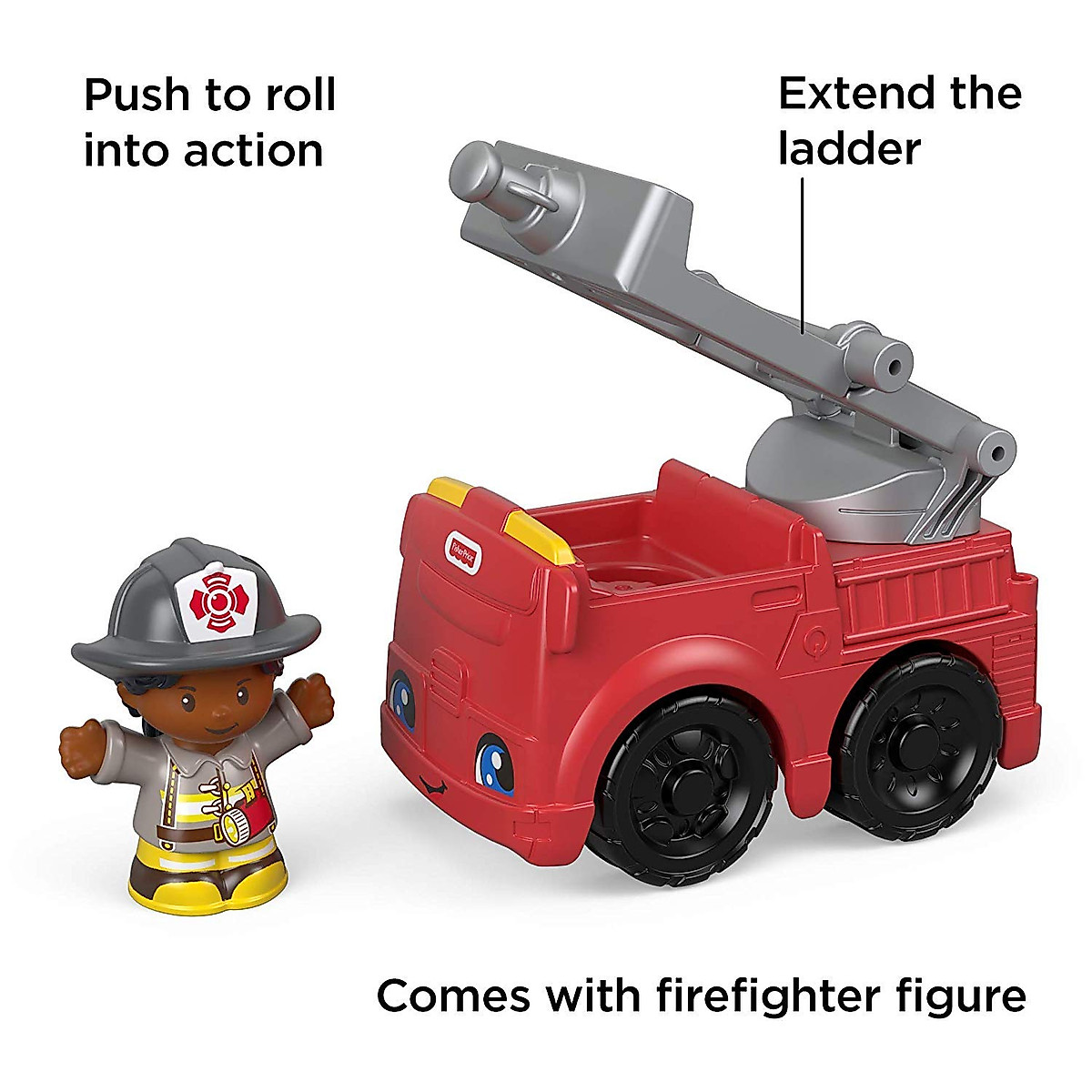 Fisher-Price Little People Rescue Fire Truck and Helpful Harvester Tractor Bundle