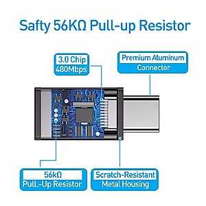 iPhone to Android Adapter, iPhone to USB C Adapter 2 Pack Fast Charge iOS to Micro USB/USB C Converters Compatible with Samsung Galaxy S9/8/7/6/5 Note 9/8/6/5, LG V20 30, Oneplus, HTC and More