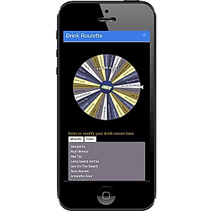 Tequixtum iM@t Bar Spill Mat for Countertop, AI in Your Home Bar with Bartend-AI, Your Own Bartender Assistant! & Cheer Up Spinning The Drink-Roulette on Your Phone/Tablet Scanning QRC Printed on Mat