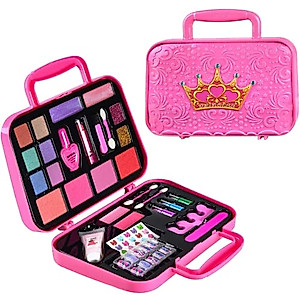 Toysical Kids Makeup Kit for Girl, Kids Makeup with Remover, Washable, Non Toxic Pretend Makeup for Little Girl, Princess Girls Toys, Girls Birthday Gifts Age 3+ Year Old