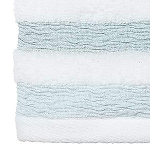Avanti Linens - Fingertip Towel, Soft & Absorbent Cotton Towel (Coastal Terrazo)