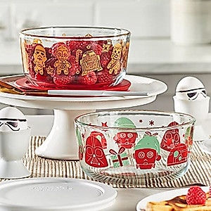 Pyrex Star Wars 8-piece Round Decorated Glass Storage Holiday Set