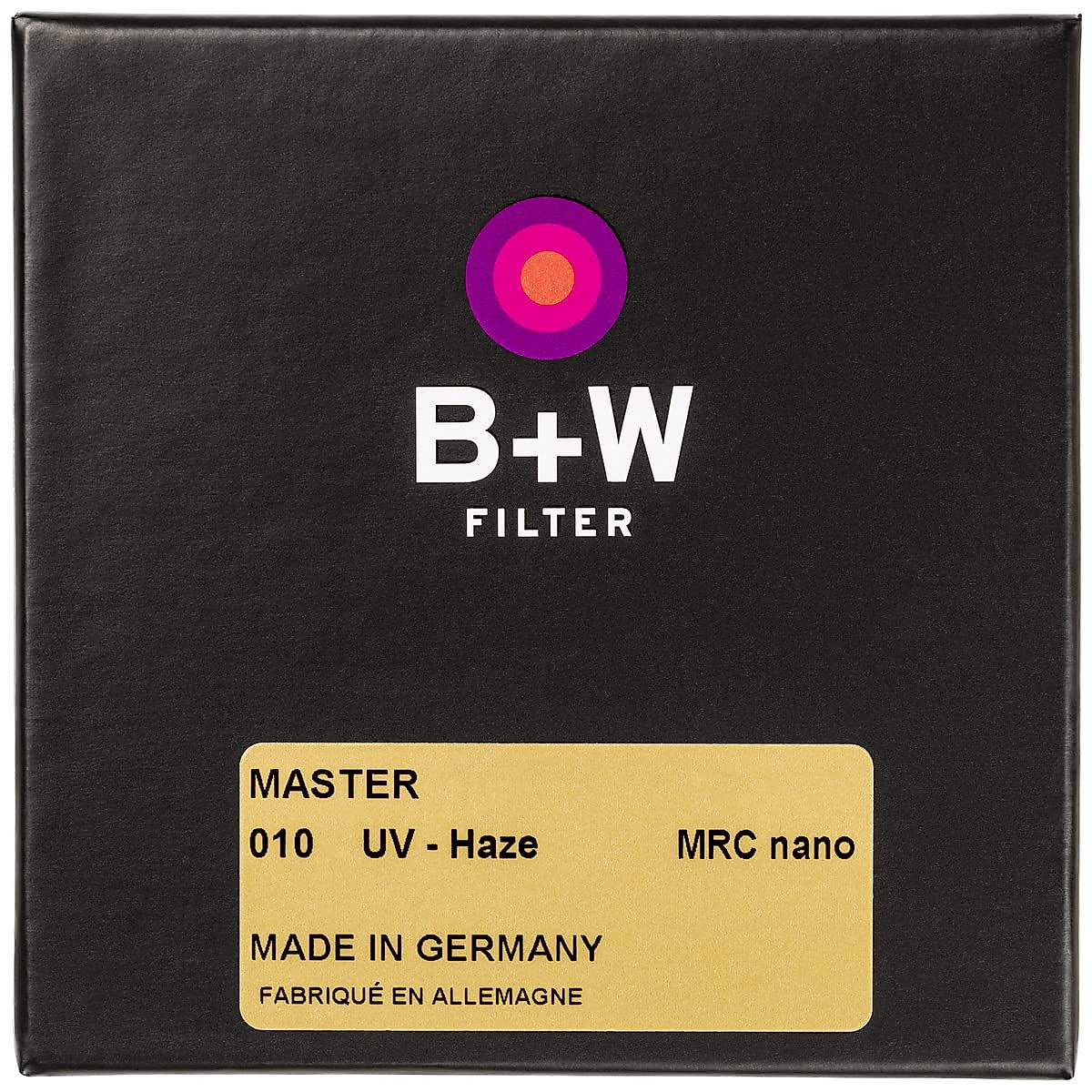 B+W 95mm Master UV Haze MRC Nano 010M Glass Filter