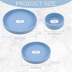 Silicone Microwave Egg Cooker, 3Pcs Different Sizes Microwave Egg Poacher, Reusable Nonstick Air Fryer Egg Maker Mold for Breakfast Sandwiches, Silicone Egg Poaching Cups, Microwave Accessories (Blue)