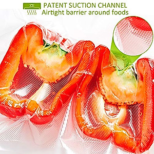 POTANE Vacuum Sealer Bags, Precut 150 Gallon 11x16, Quart 8x12, Pint 6x10, Smell-Proof, Puncture Prevention and Heavy duty. Commercial Grade