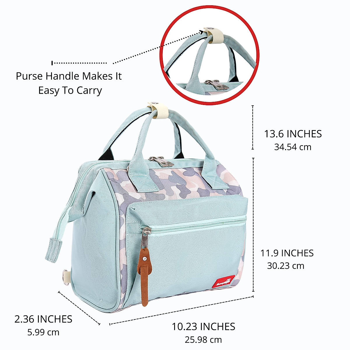 BunnyBoop Medium Small Baby Diaper Bag Backpack - Diaper Bags For Baby Girl Tote Diaper Bag Mini Diaper Bag Tote & Crossbody Baby Bag For Mom Bag | Baby Backpack Diaper Bags For Boys