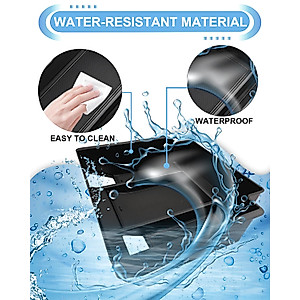 WEIPIN Console Organizer Tray 【Perfectly Tidy】 for 2023-2024 Silverado&Sierra 1500 and 2024 Chevy Chevrolet Silverado&GMC Sierra 2500HD 3500HD Accessories (Full Console w/Bucket Seats ONLY) - Black