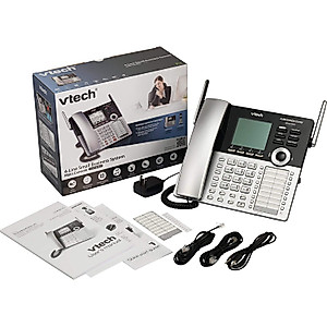 VTech CM18445 Main Console - DECT 6.0 4-Line Expandable Small Business Office Landline Phones with Answering Machine System, Desk Phone, Corded Telephone for Home and Office (Renewed)