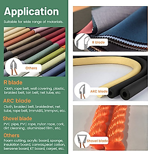 Huanyu Hot Knife 100W with 4 Blades Arc/Shovel/Sharp/R-Type + Hot Knife 250W Straight Type 10in