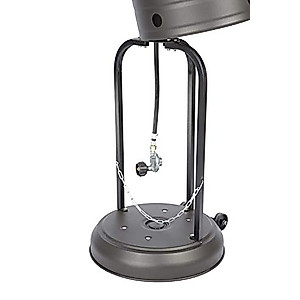 Fire Sense 46,000 BTU Gray Stainless Steel Commercial Patio Heater