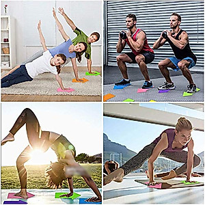 63 Pieces Carpet Markers for Classroom, Social Distancing and Wait Line Up Flexible Group Activity Game (6 Inches)