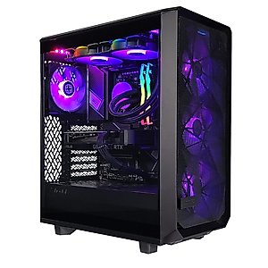 XOTICPC Meshify C Desktop (AMD Ryzen 9 7900X 12-Core 5.6GHz Turbo, 64GB DDR5, 2TB NVMe SSD, RTX 4070 12GB, Win 11H, Wi-Fi 6E) Gaming and Entertainment Liquid Cooled PC