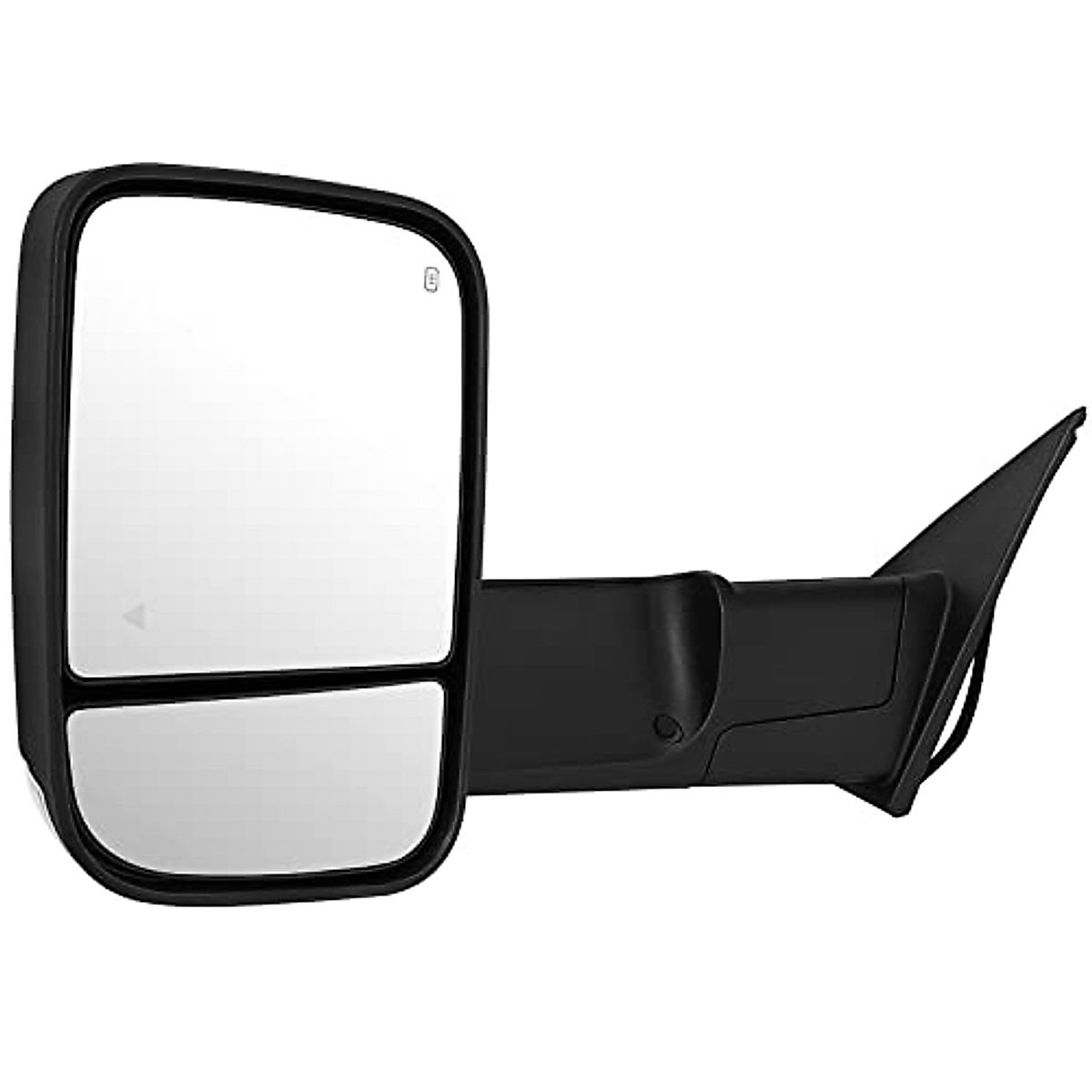 Aintier Towing Mirrors Compatible with 2019-2022 For Dodge Ram 1500 Truck Tow Mirrors Power Heated Turn Signal Light Puddle Light Parallel Auxiliary Light Temp Sensor Black Pair Mirrors