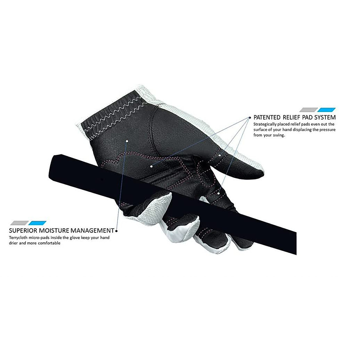 Bionic Men's RelaxGrip 2.0 Golf Glove (Cadet Large, Left)