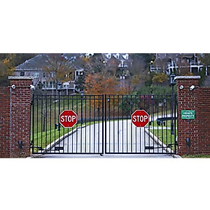 Enjoyist Large Stop Sign Street Slow Warning Reflective Signs 24"x 24" 40 Mil Rust Free Aluminum Sign, UV Protected and Weatherproof