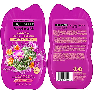 FREEMAN Facial Mask Variety Pack: Clay, Gel, Mud, & Peel-Off Skincare Masks, Hydrating, Detoxifying, Clearing, & Rejuvenating, Travel-Friendly Sachets, 18 Count