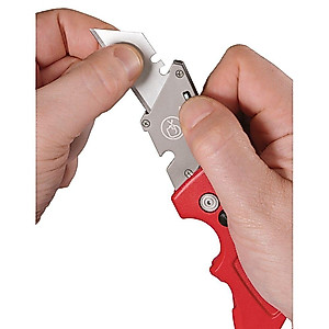 Milwaukee 48-22-1902 Fastback Flip Utility Knife and 48-22-1950 General Purpose Utility Blades with Dispenser (50-Blades Included)