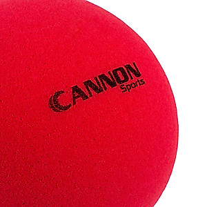 Cannon Sports Uncoated Foam Ball, Medium Density, Soft and Lightweight (Red, 8.5 Inch)