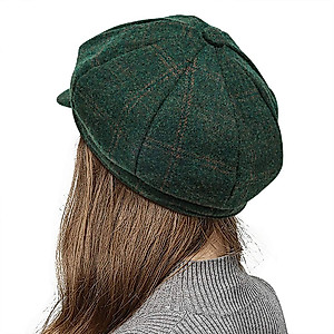 PanPacSight Women's Newsboy Hats Fall Wool Cabbie Beret Tweed Girls Paperboy Cap