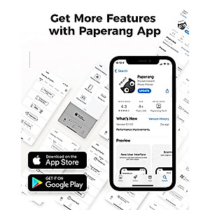 paperang Label Makers 0.6 Inch Rechargeable Mini Label Printer,Portable Bluetooth Wireless Printer, Multiple Templates Inkless for Phone Pad Office Home Organization Small Print-Green