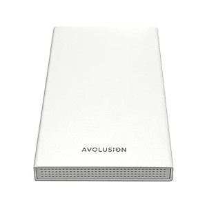 Avolusion HD250U3-WH 1TB USB 3.0 Portable External Gaming Hard Drive - White (for PS5, Pre-Formatted)