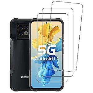 LCTONG (3 Pack) Screen Protector for DOOGEE V20 (2022)- Bubble Free- Scratch Resistant- Easy to Install, 9H Hardness Tempered Glass Screen Protector Compatible DOOGEE V20 (2022)