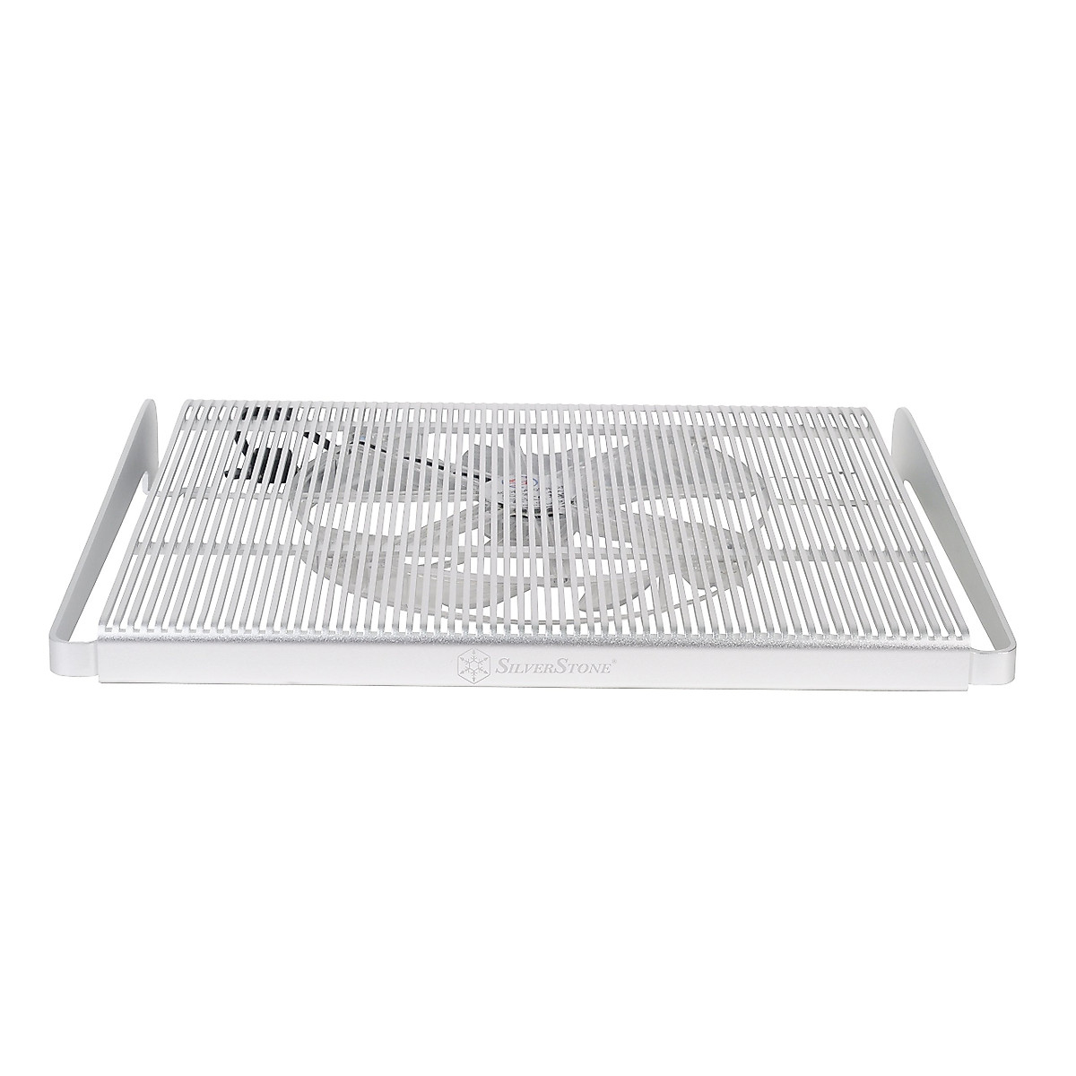 SilverStone Technology NB04 Lightweight Aluminum Cooler with Low Noise 200mm Fan for up to 15-Inch Notebook, SST-NB04S, Silver