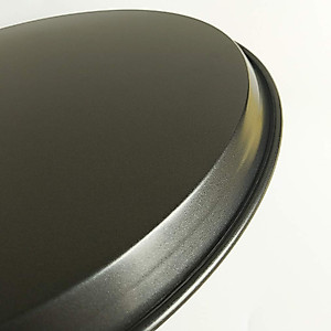 Carbon Steel Non-stick Pizza Pan Round Oven Tray Homemade Pizza Baking Sheet (12 inch)