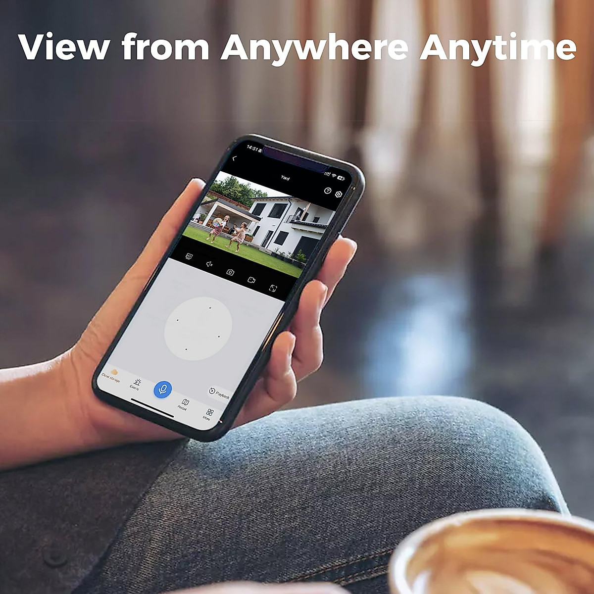 XMARTO 100% Wire-Free 4MP HD Solar Security Camera Wireless for Home Surveillance (All-Weather Solar Charge, AI Motion Detection, Spot Light and Siren, SD, NVR & Cloud Storage)