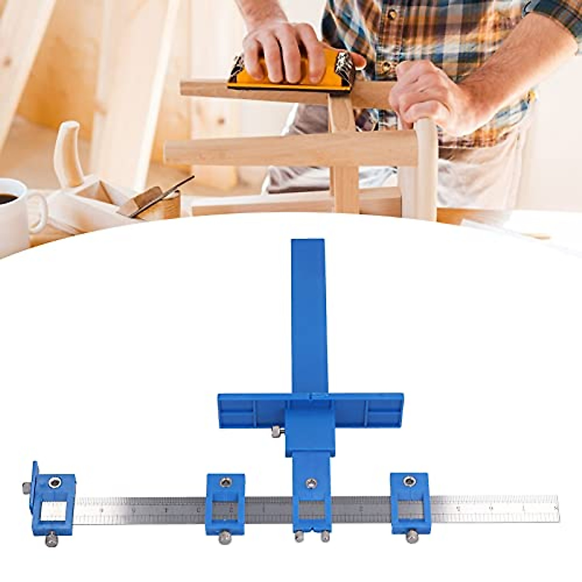 Drill Hole Jig Kit, Precise Drilling and Positioning Easy To Use Adjustable Adjustable Drill Guide for Window Locks for Cabinet Handles for Drawer Handles